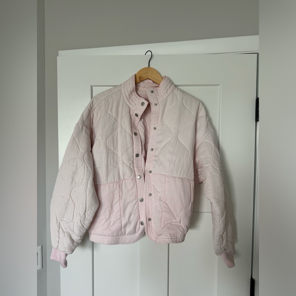 Light Pink Blank Nyc Quilted Jacket - Gem